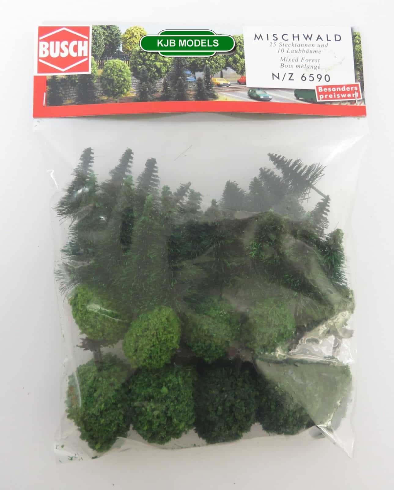 BNIB BUSCH 6590 N GAUGE 35 MIXED FOREST TREES (30mm - 55mm High) - KJB ...