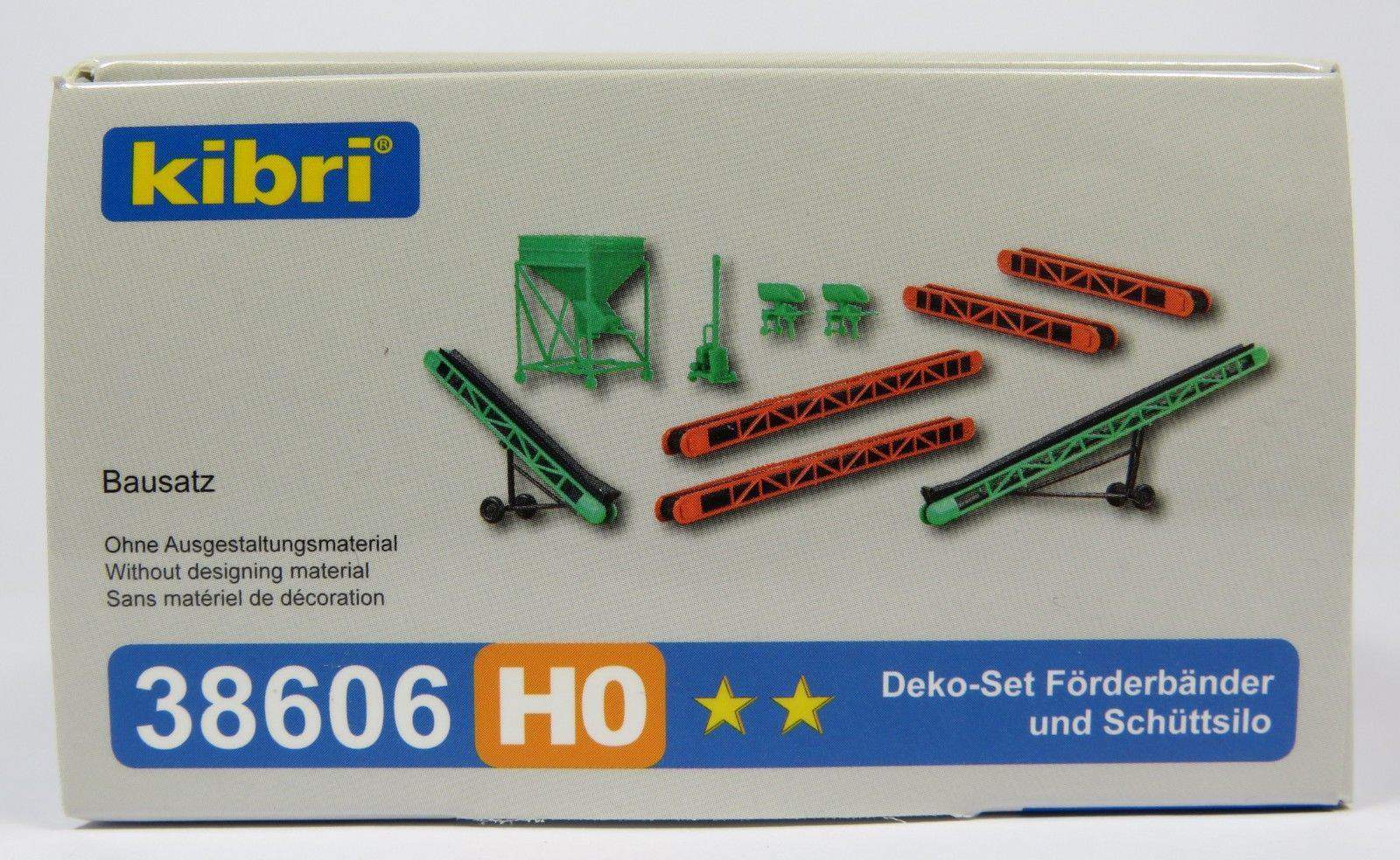 BNIB OO HO GAUGE KIBRI 38606 AGGREGATE CONVEYOR BELTS WAGON LOADING SET ...