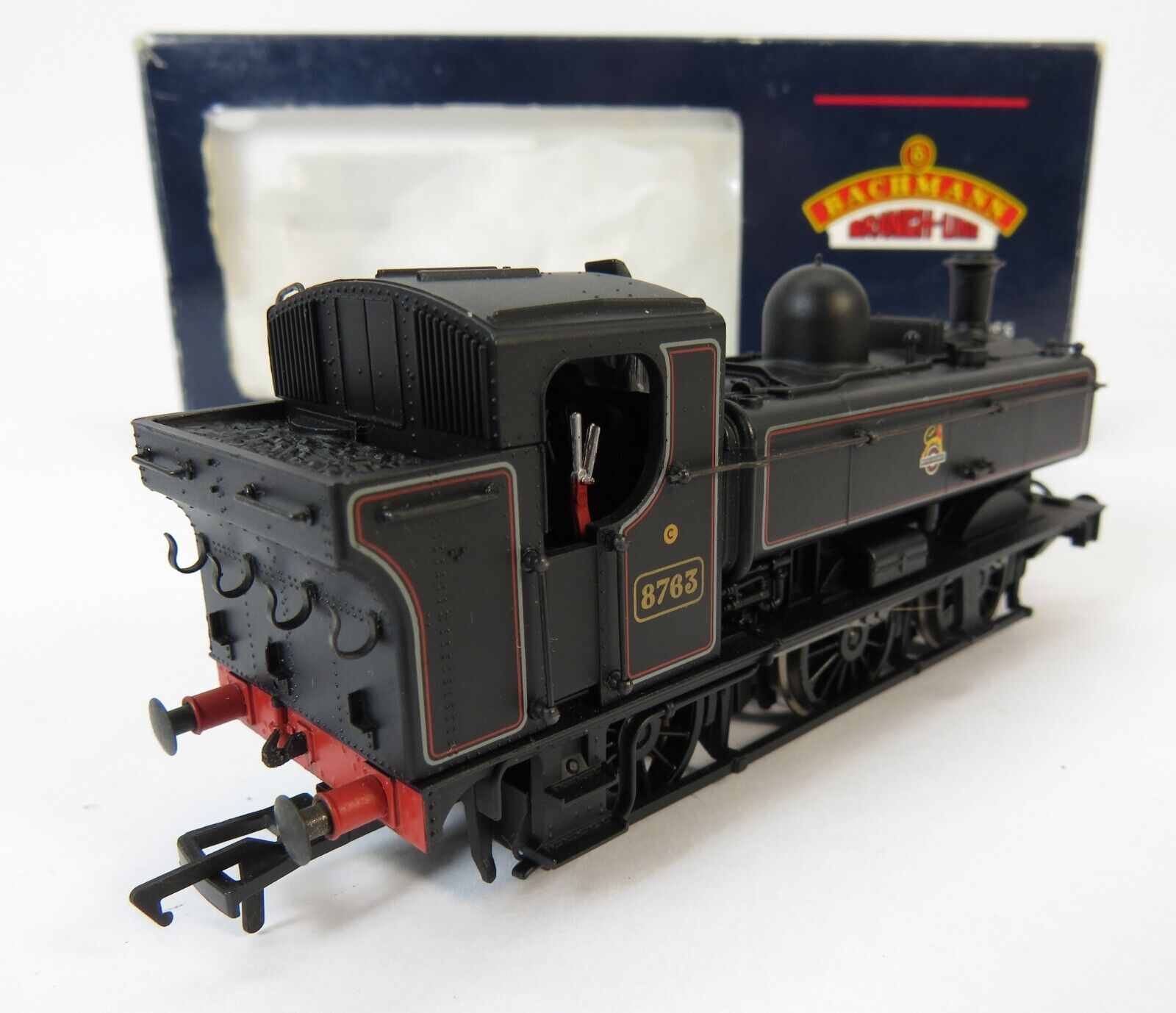Bachmann 32-201 8750 Pannier Tank Loco 8763 BR Black - KJB Models