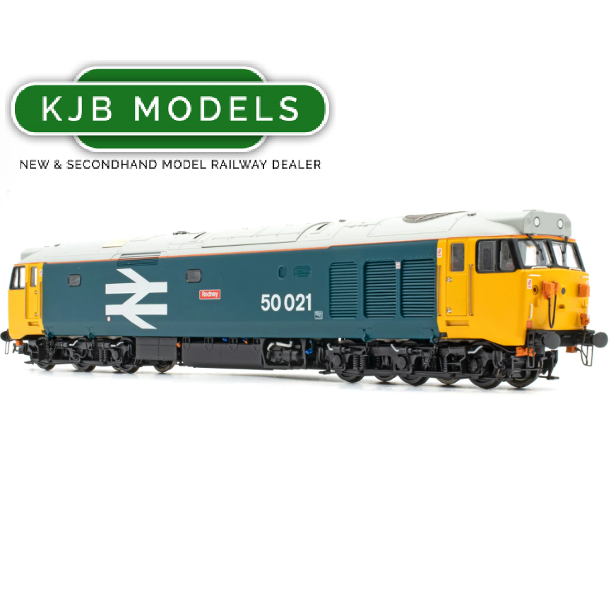 Accurascale ACC2243-DCC BR Class 50 Large Logo w/grey roof & orange cantrail stripe 50021 ...