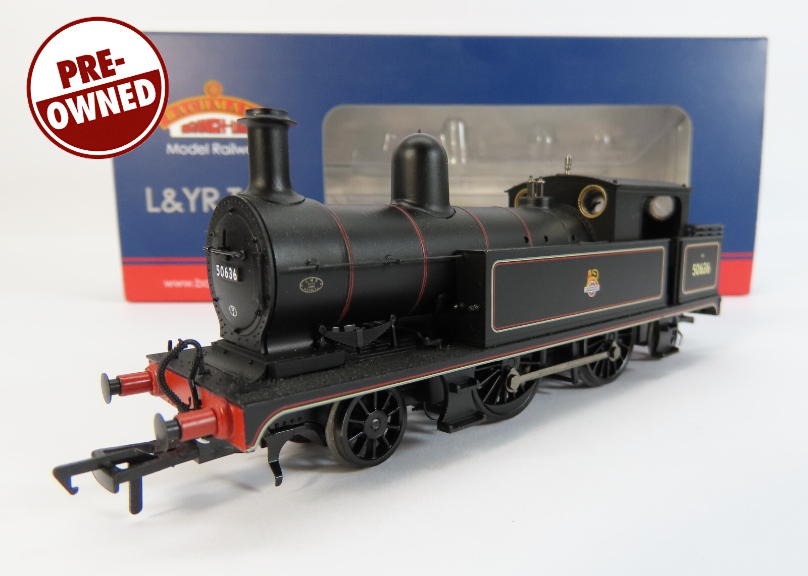 Bachmann 31-166 L&YR 2-4-2 Tank 50636 BR Black Loco - KJB Models