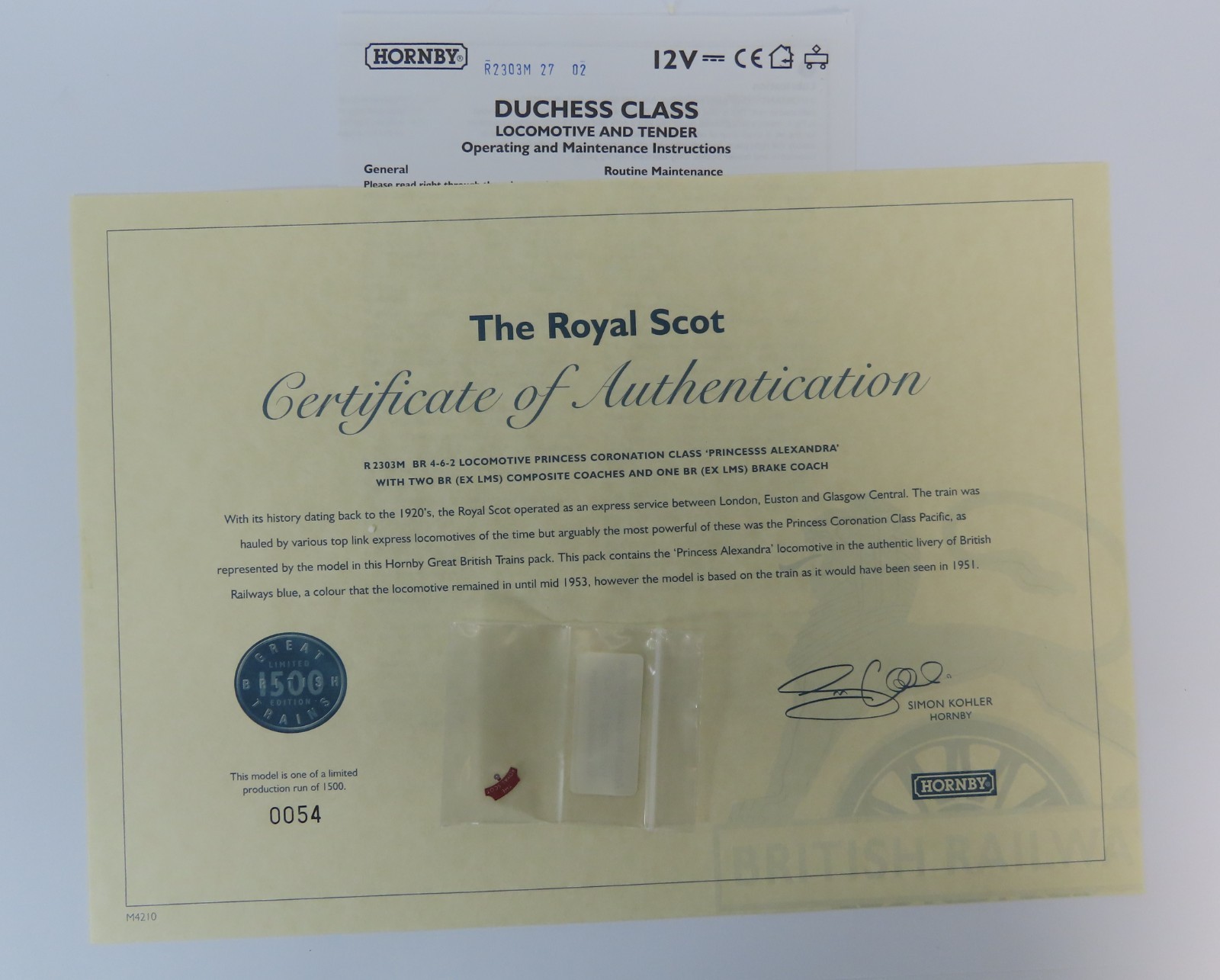 Hornby R2303M The Royal Scot – BR Princess Alexandra Loco + 3x Coaches ...