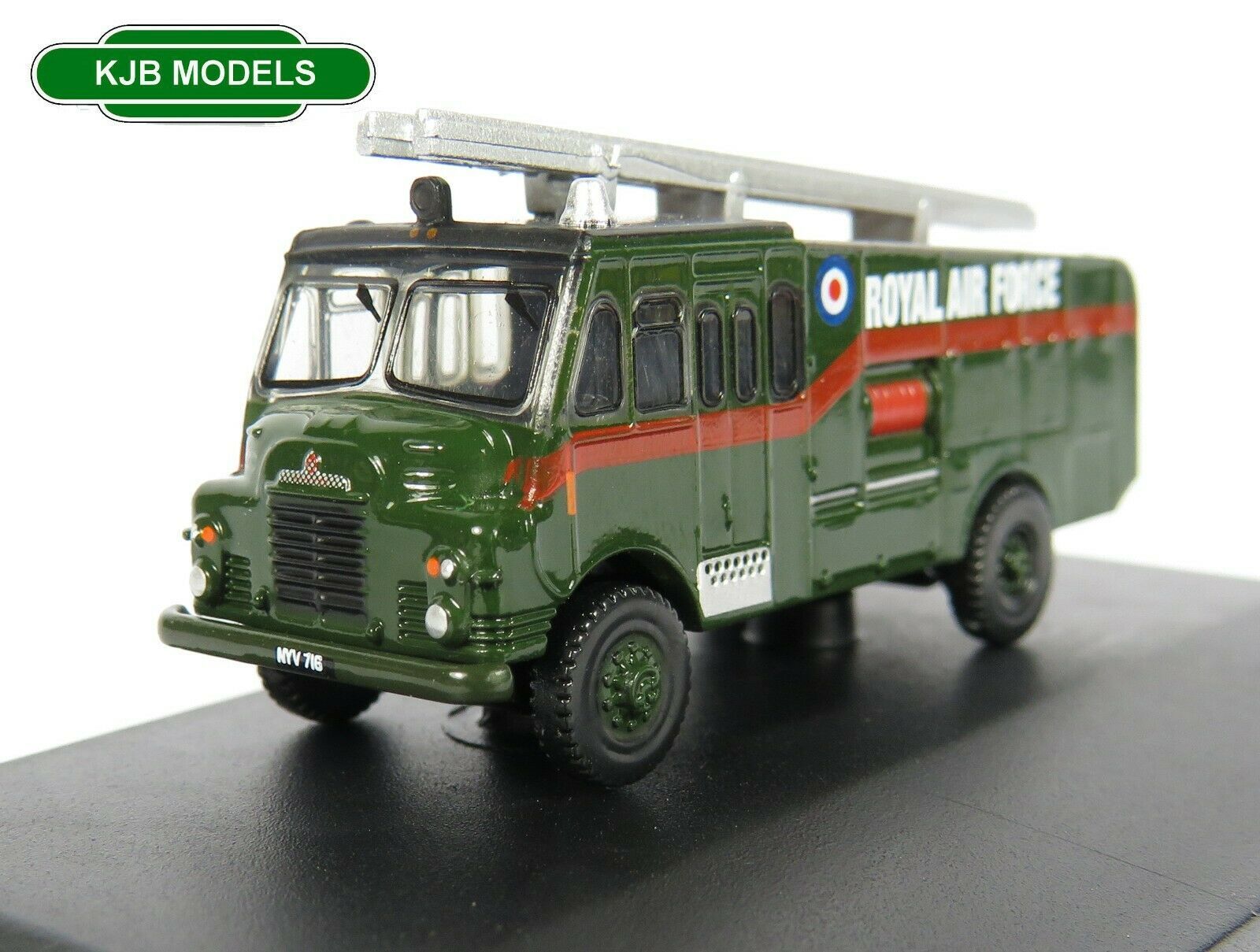 N GAUGE OXFORD DIECAST 1:148 NGG003 Green Goddess RAF Fire Engine1:148 ...